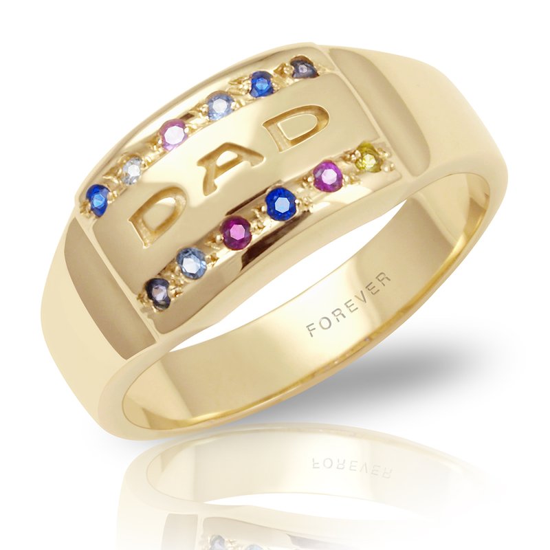 DAD RING WITH GEM STONES | Cadman Manufacturing