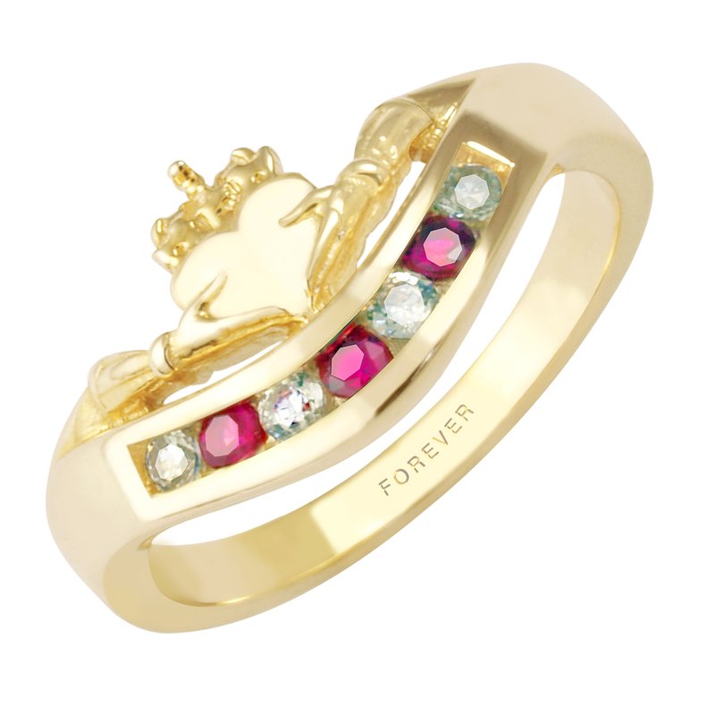 Cadman Claddagh Family Stone Set Ring | Cadman Manufacturing
